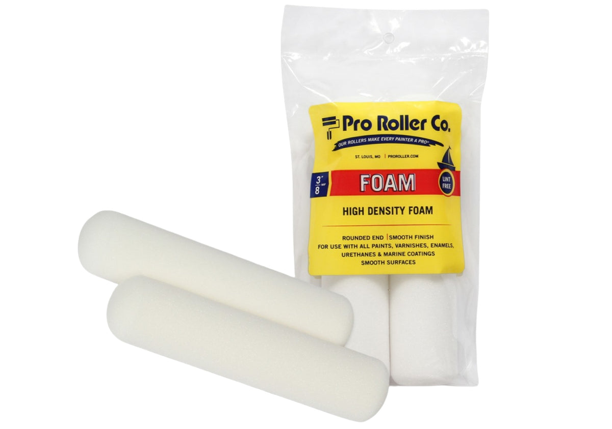 Pro Roller Co CRC-F-06 6-1/2" X 3/8" Nap High-Density Foam Mini Roller ...