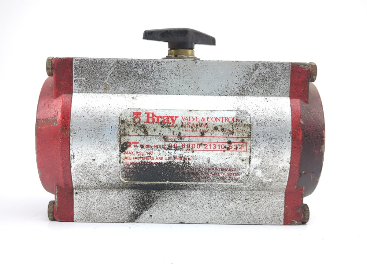 Bray 90-0800-21310-532 GT Series 140 PSI Pneumatic Butterfly Valve Air ...