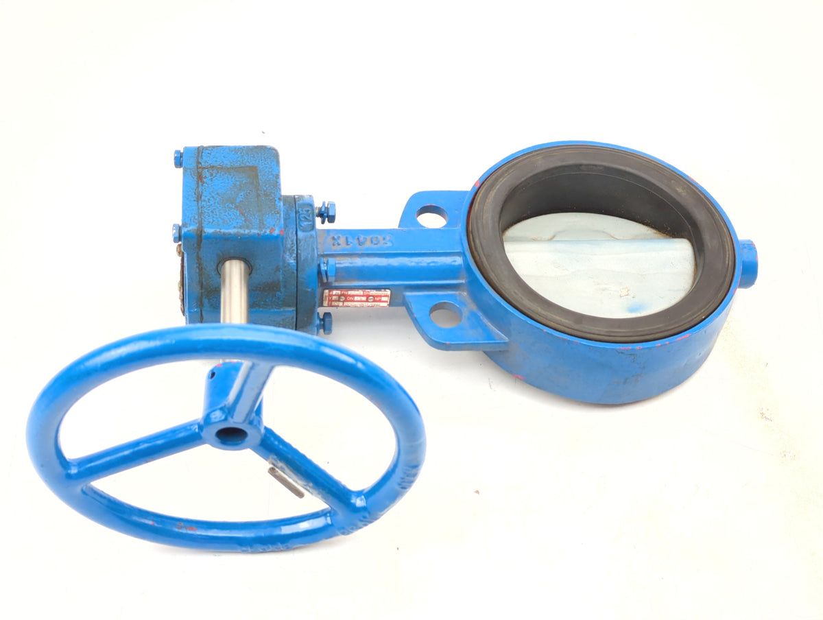 Bray 300500-11010119 + 04-0200-11202-001 Wafer Butterfly Valve and Gea ...
