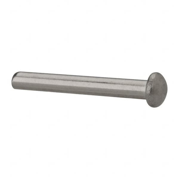 RivetKing 12N100RRD3P 1/8" X 1" Round Head Stainless Steel Solid Rivet ...