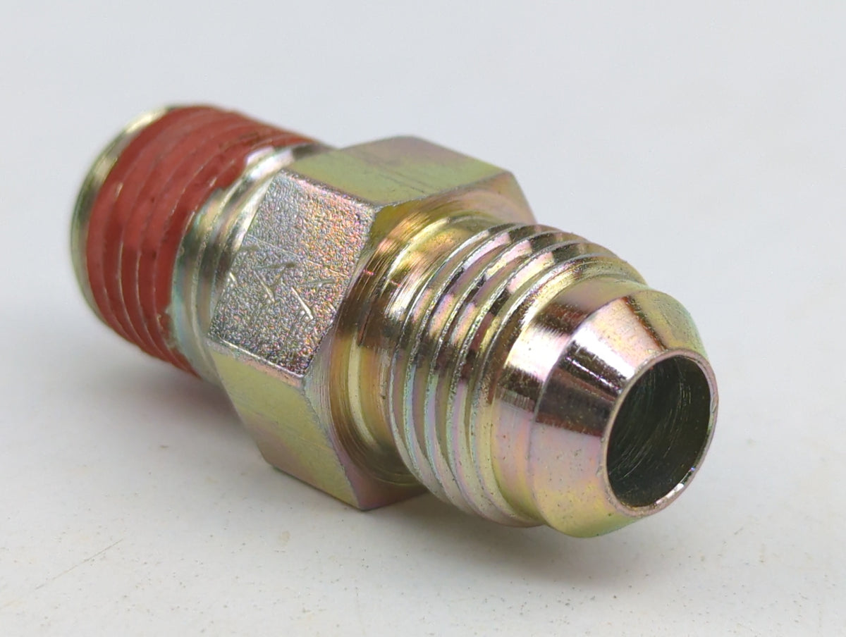 Parker 6 FTX-S Steel Triple-Lok 3/8" 37° Flare JIC X 1/4" NPT Straight ...