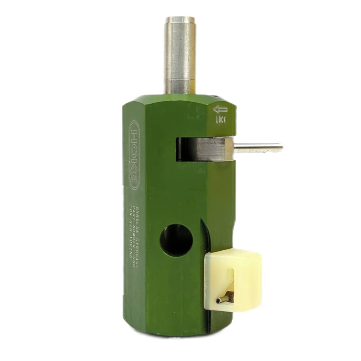 Hoke Gyrolok GG Gyrogage 6GG Green 3/8" Straight Flareless Tube Adapte ...