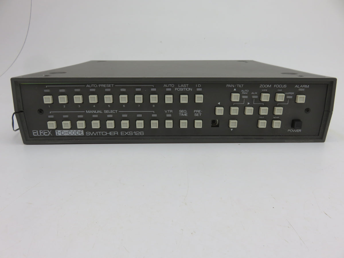Elbex EXS126 Intelligent 8 CH. I-D-CODE Audio/Video Switcher with 3 Wa ...