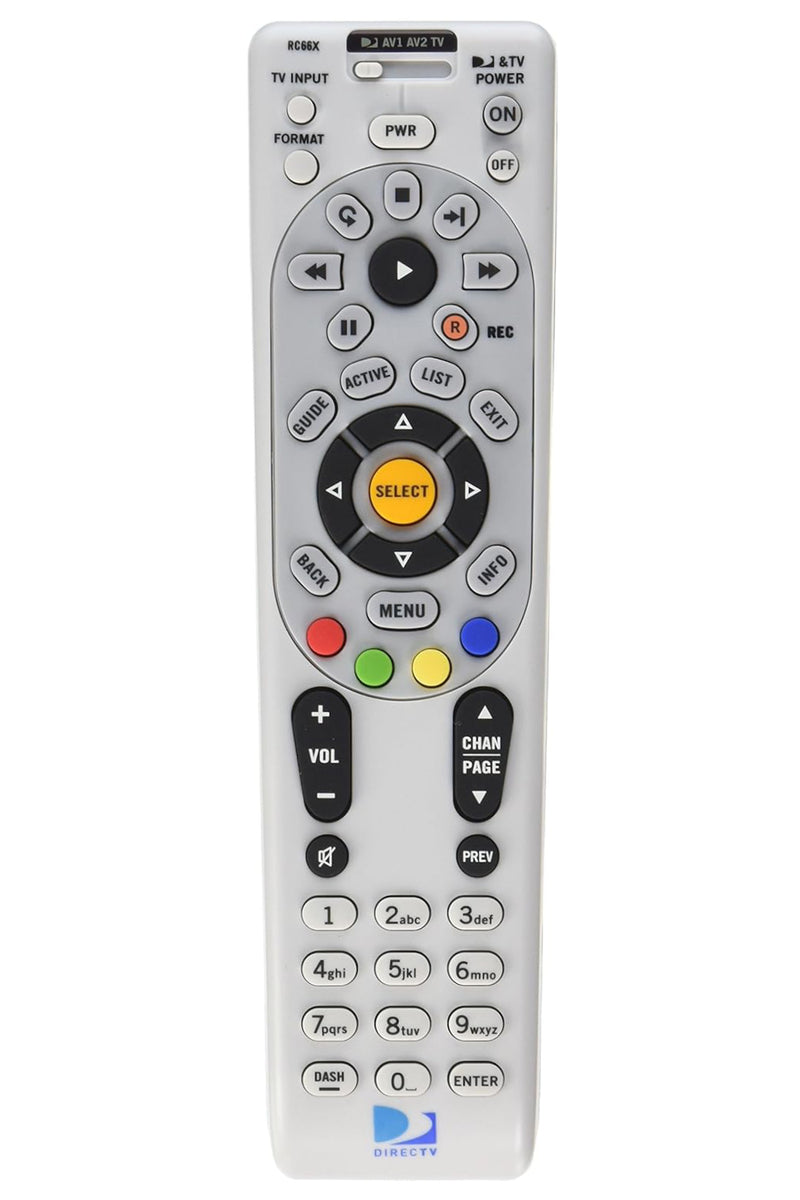 DIRECTV RC66X IR-XMP Universal Programmable 4-Device IR Remote Control ...